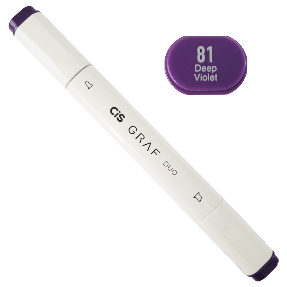 Marcador Artístico - 81 - Deep Violet - Graf Duo - 2 Pontas ...